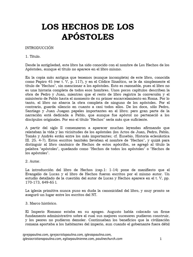 Hechos apocrifos de los apostoles | PDF | Pablo el apóstol | Jesús