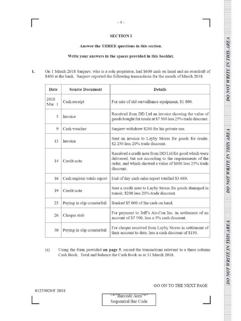 POA May 2018 p2 Cash Book | PDF