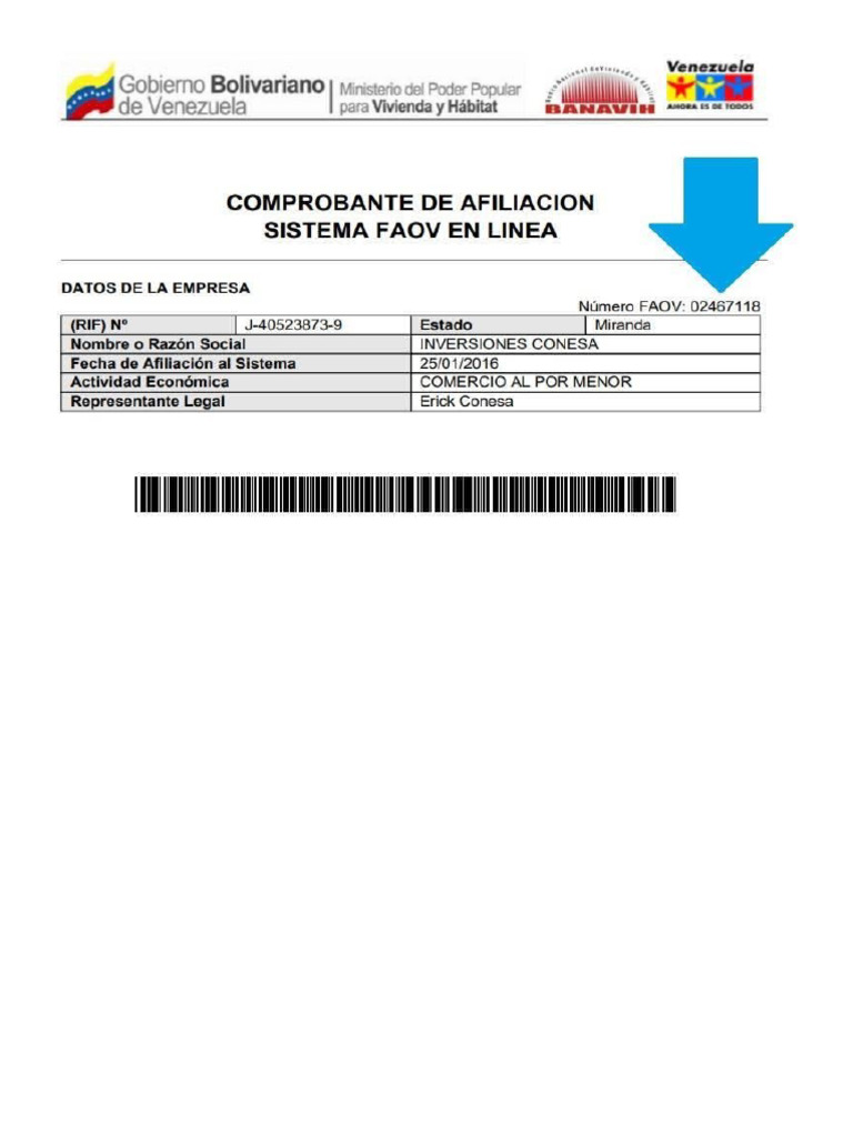 Faov Inscripcion de Compañias | PDF
