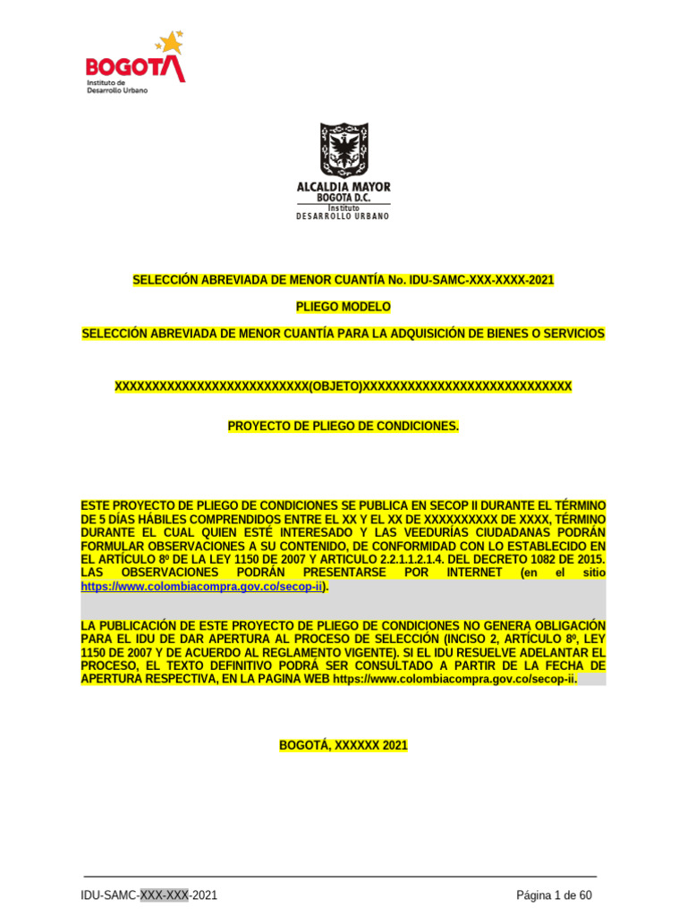 Modelo Tipo Samc Bienes y Servicios Jun-25-2021 | PDF | Dólar de los ...