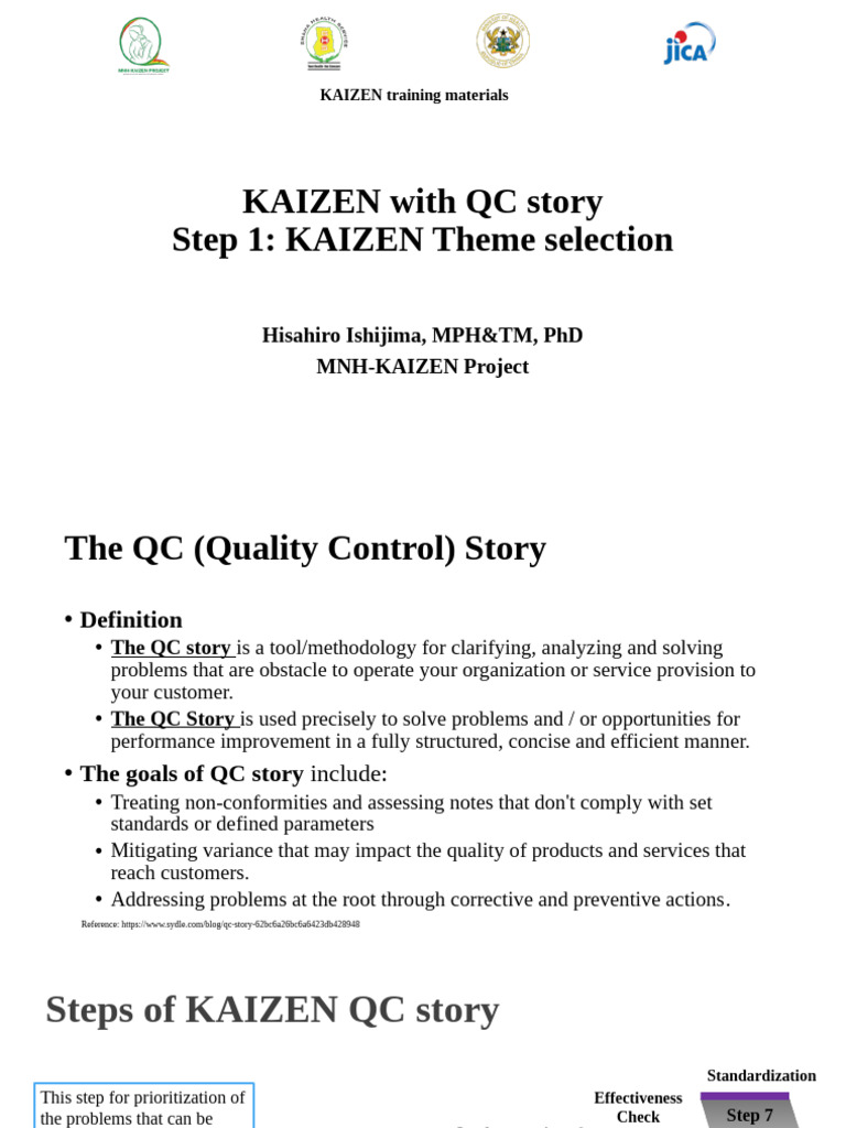 Step1 Kaizen QC Story 2024 | PDF | Business