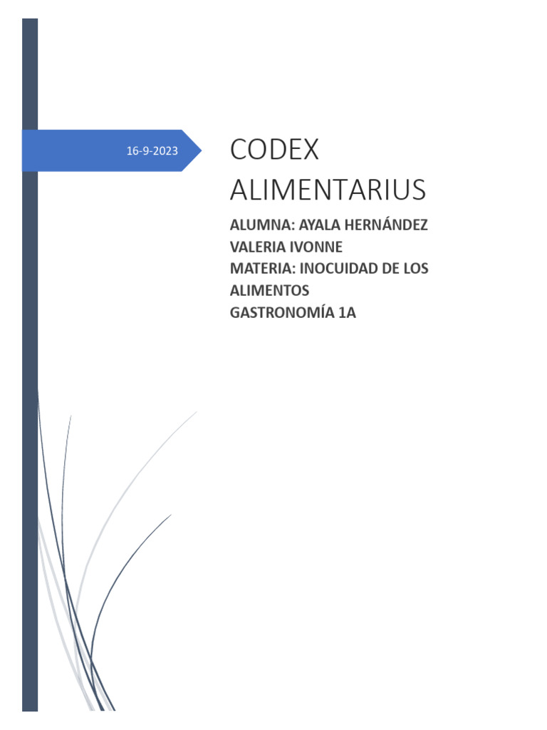 Normas del Codex Alimentarius | PDF