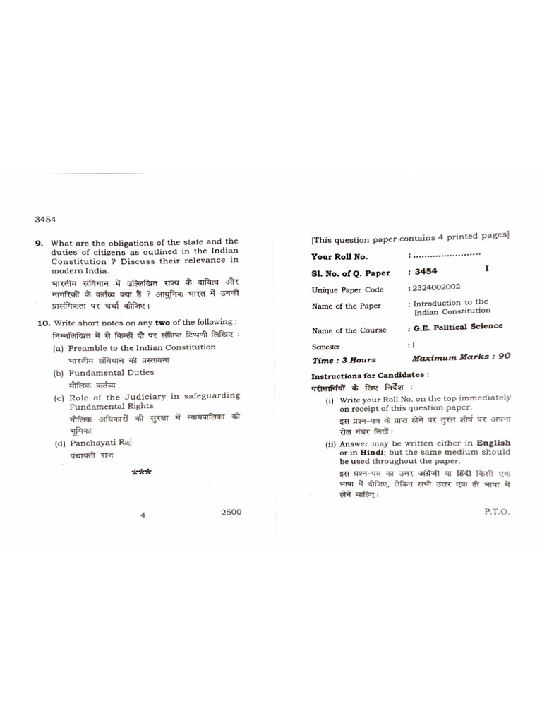 introduction to the indian constitution jan25 | PDF