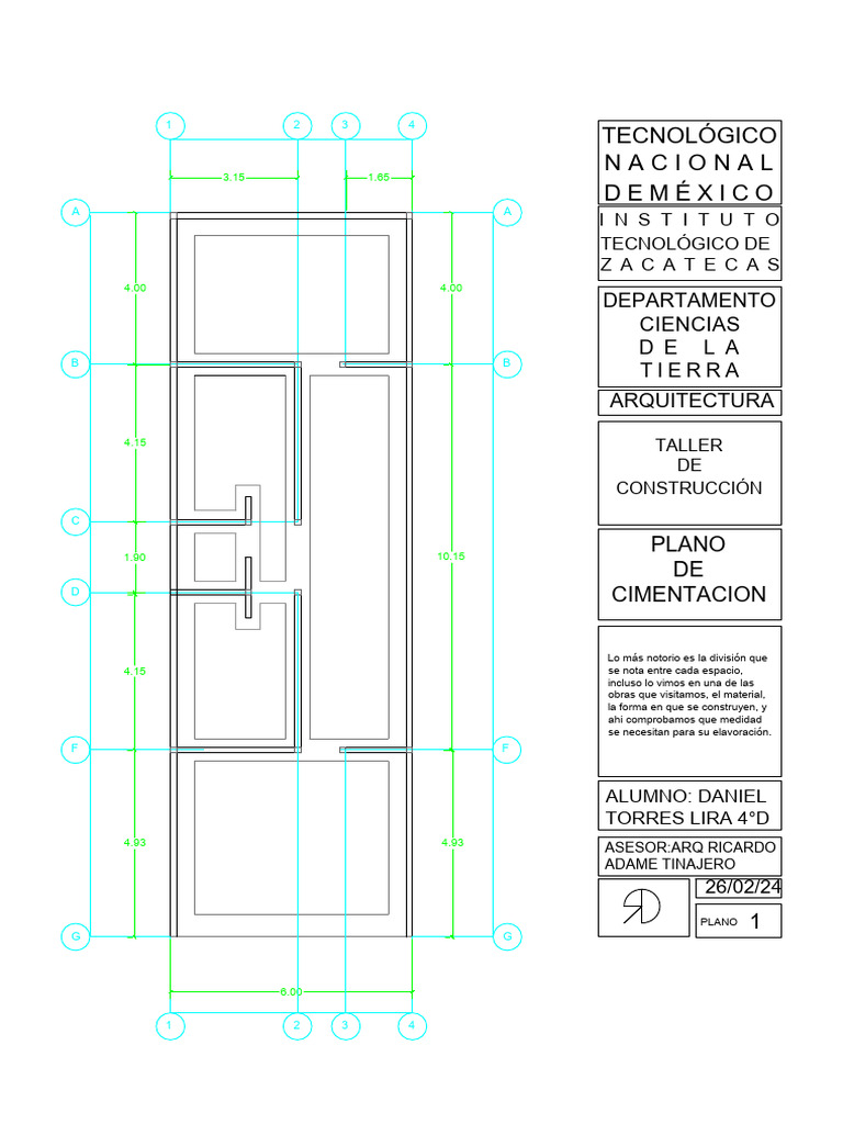 Plano Cimentacion | PDF