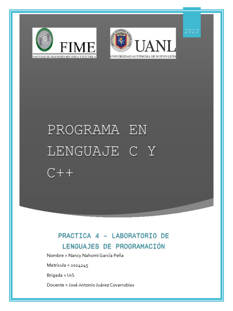 Programa Fibonacci en C y C++ | PDF