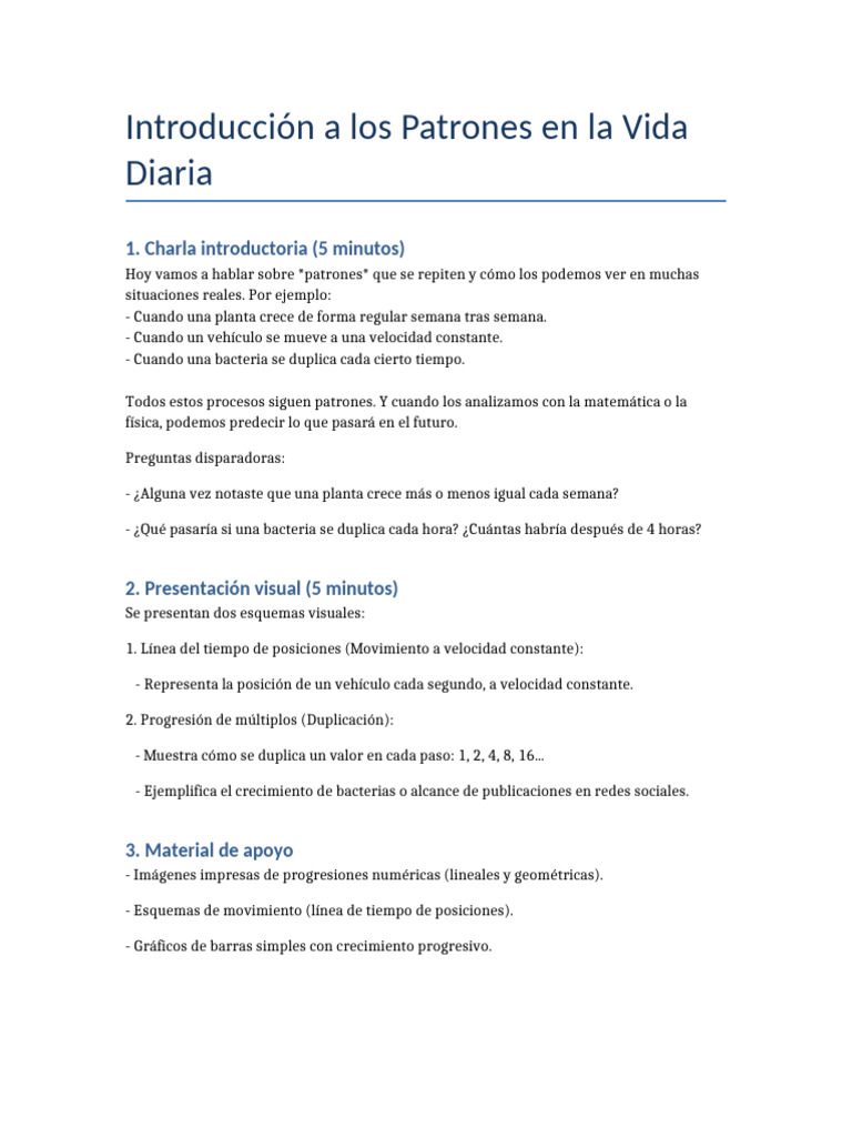 Introduccion Patrones Vida Diaria | PDF