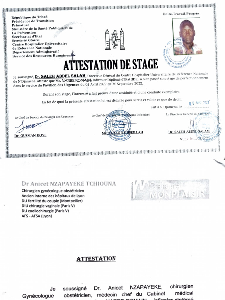 Attestations des Stages | PDF