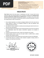 Template Halal Declaration | PDF
