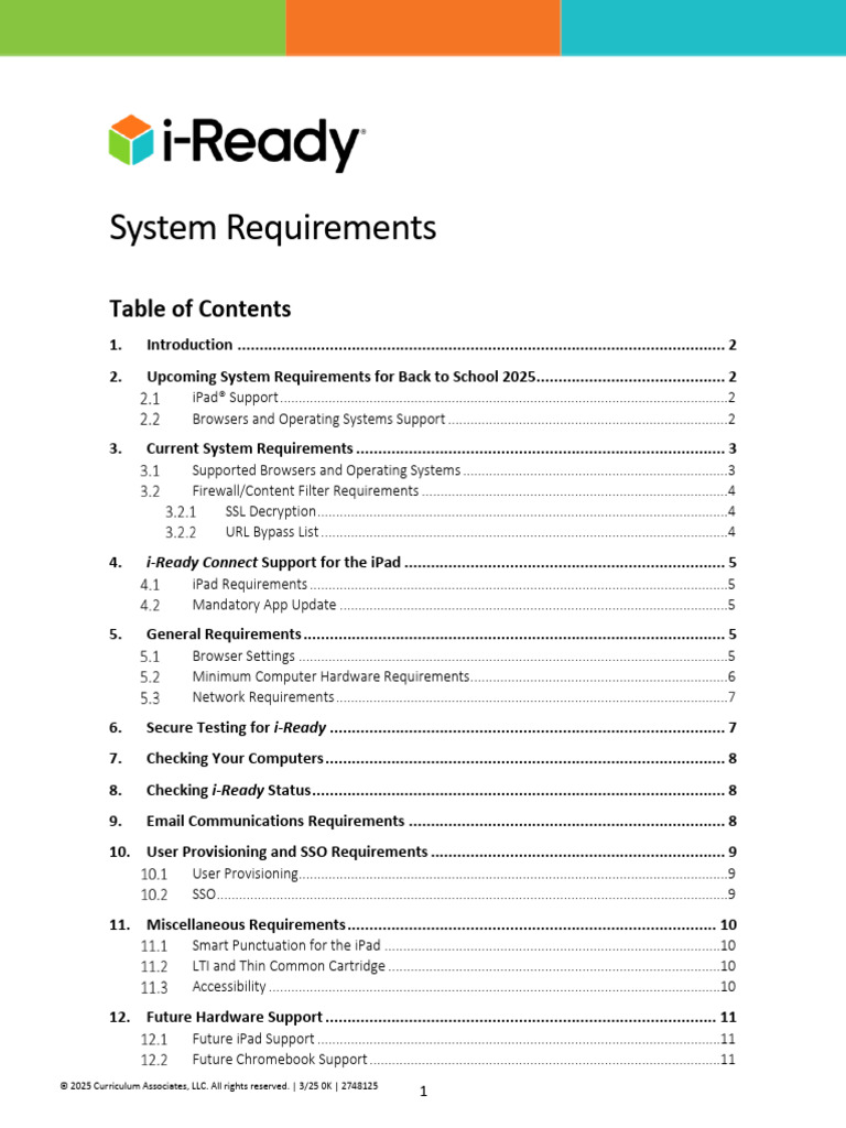 Iready System Requirements | PDF | Mac Os | I Pad