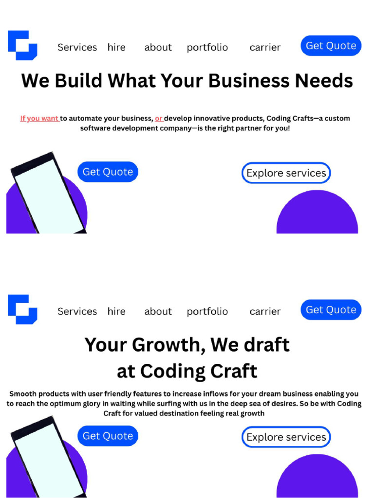 Codingcraft First Page | PDF