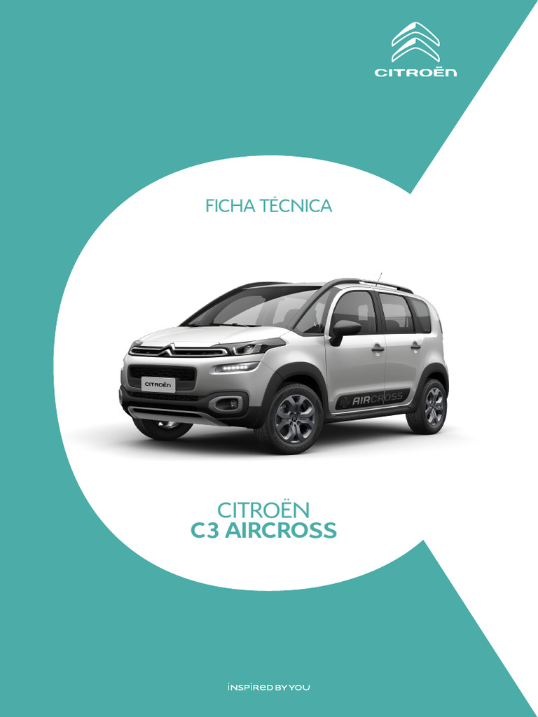 Ficha Tecnica c3 Aircross | PDF | Airbag | Vehículo de motor