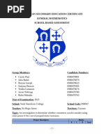 Csec Math Sba Guidelines | PDF | Mean | Chart