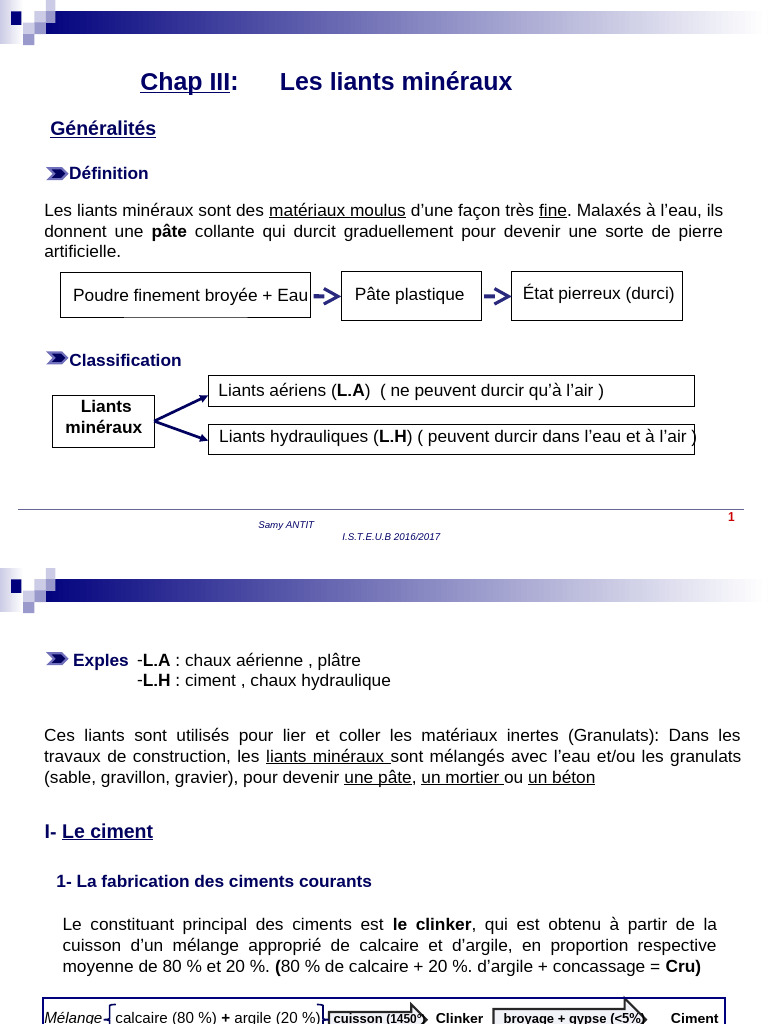 Caractéristiques et types de liants minéraux | PDF | Ciment | Béton