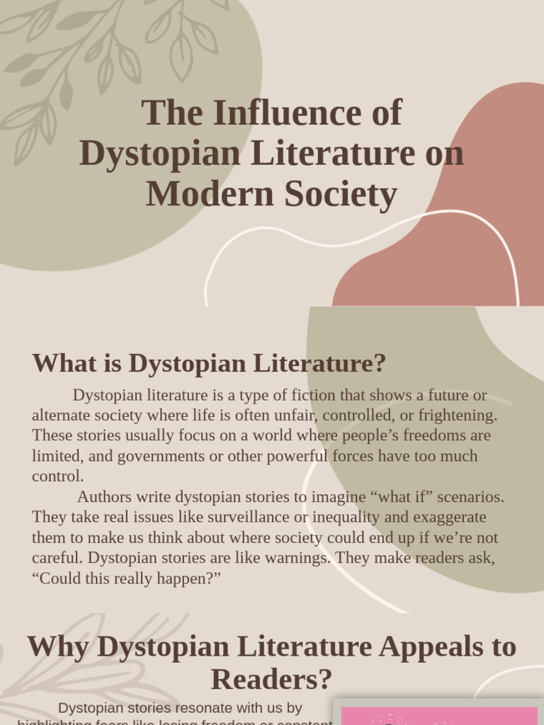 The Influence of Dystopian Literature On Modern Society | PDF ...