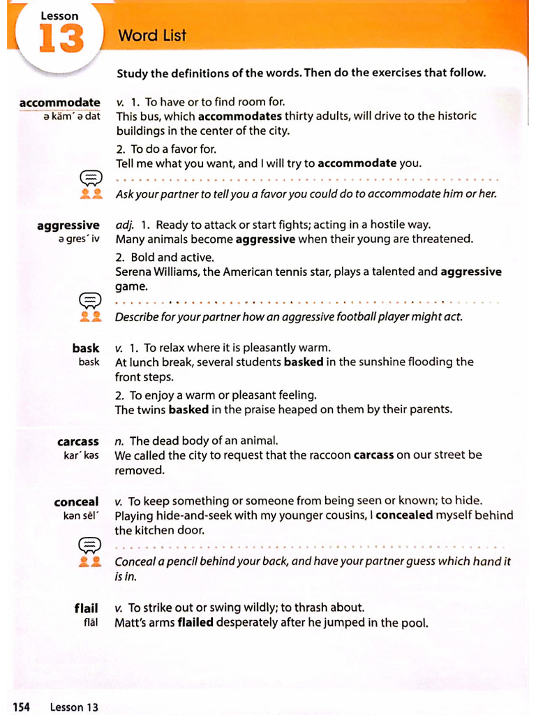 Wordly Wise Book 5 Lesson 13 | PDF
