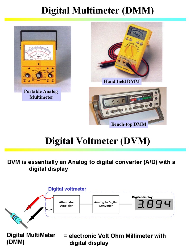 Digital Multimeter Overview and Functions | PDF