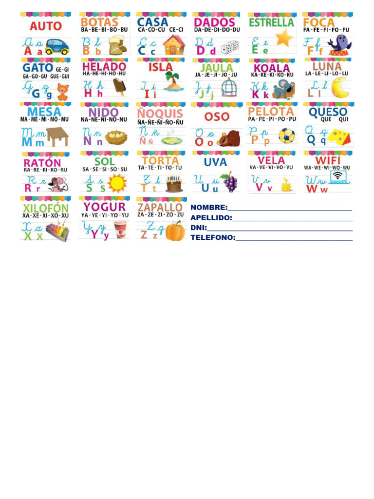 Abecedario Cris | PDF