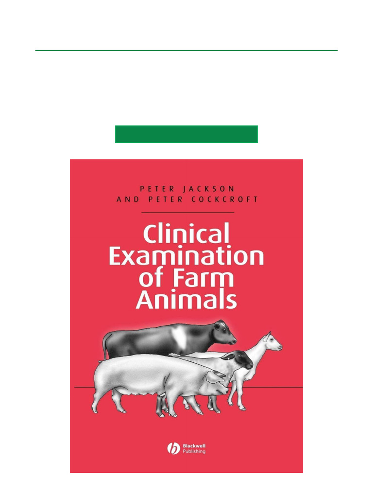 Clinical Examination of Farm Animals | PDF