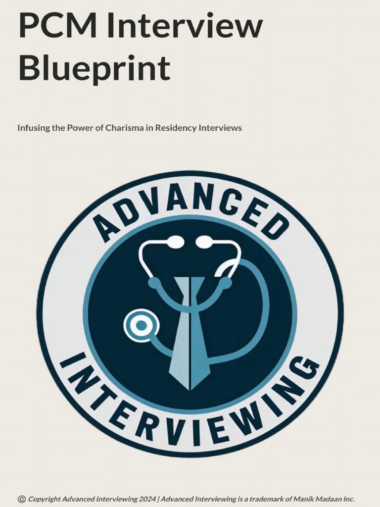 Advanced Interviewing PCM Interview Blueprint | PDF