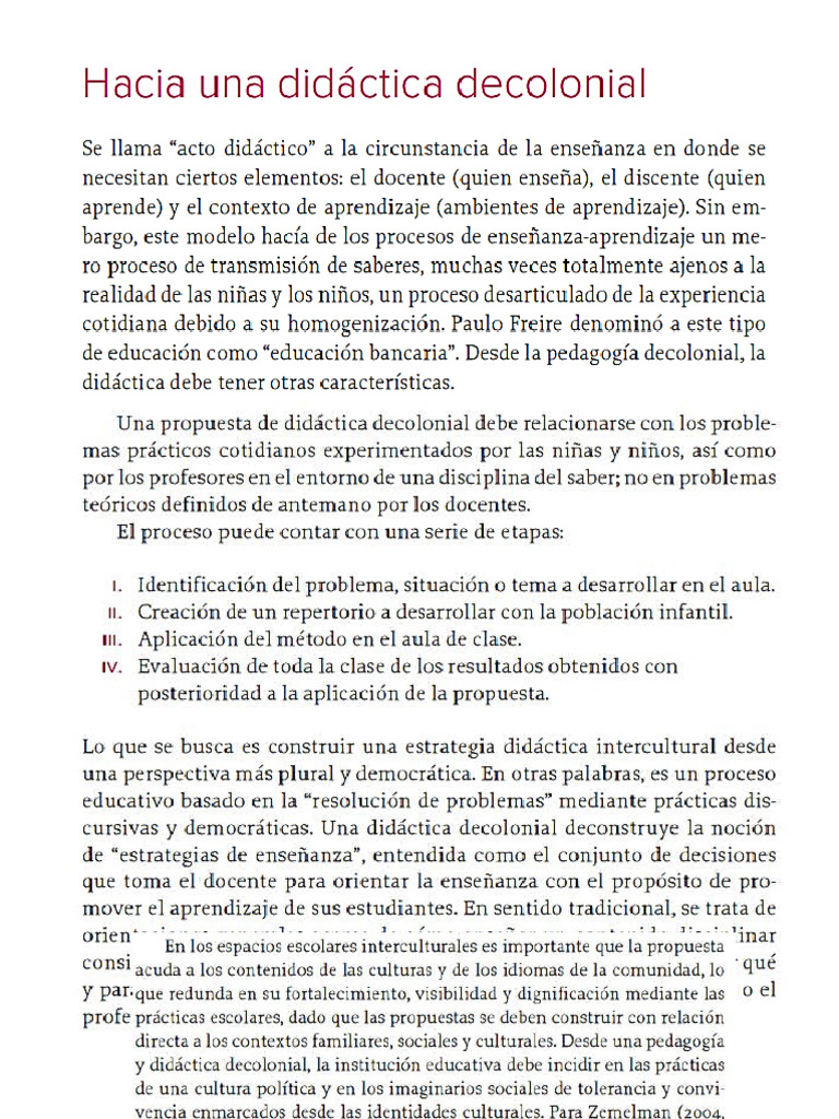 Tarea Didactica Decolonial | PDF