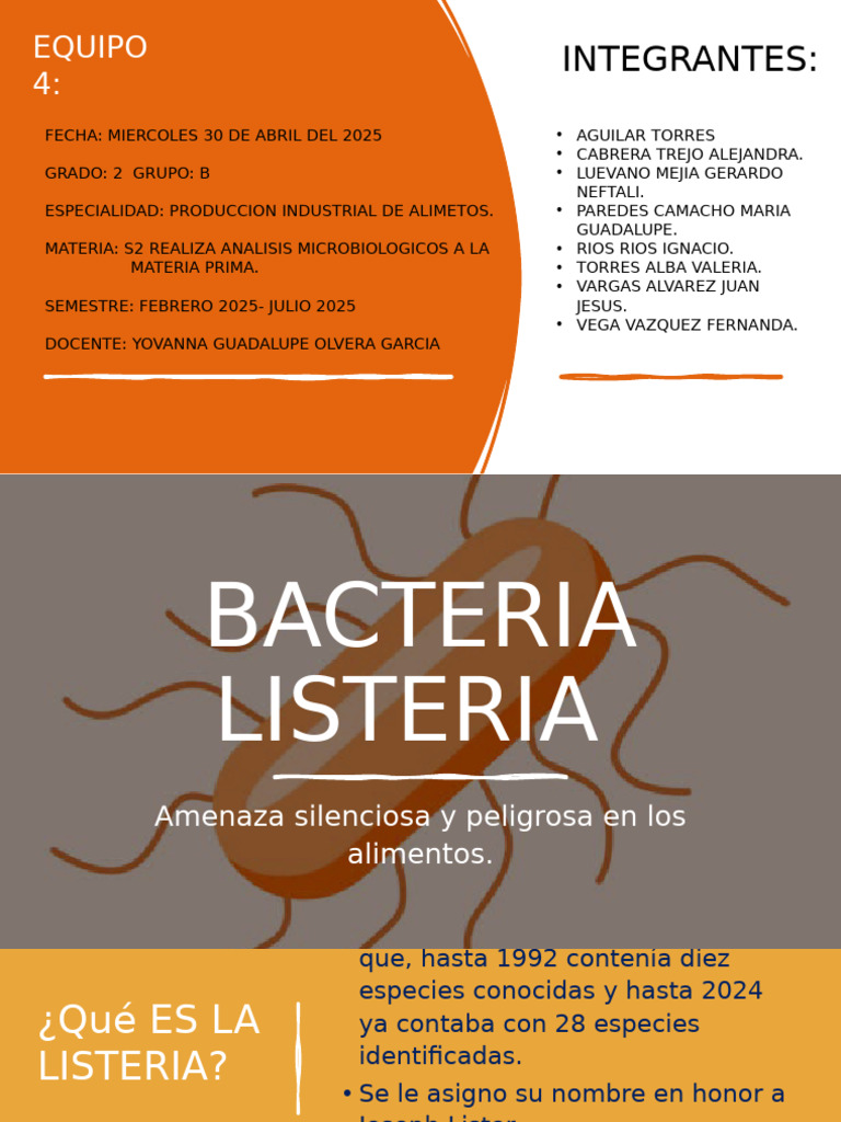 Listeria | PDF | Microbiología | Enfermedades y trastornos