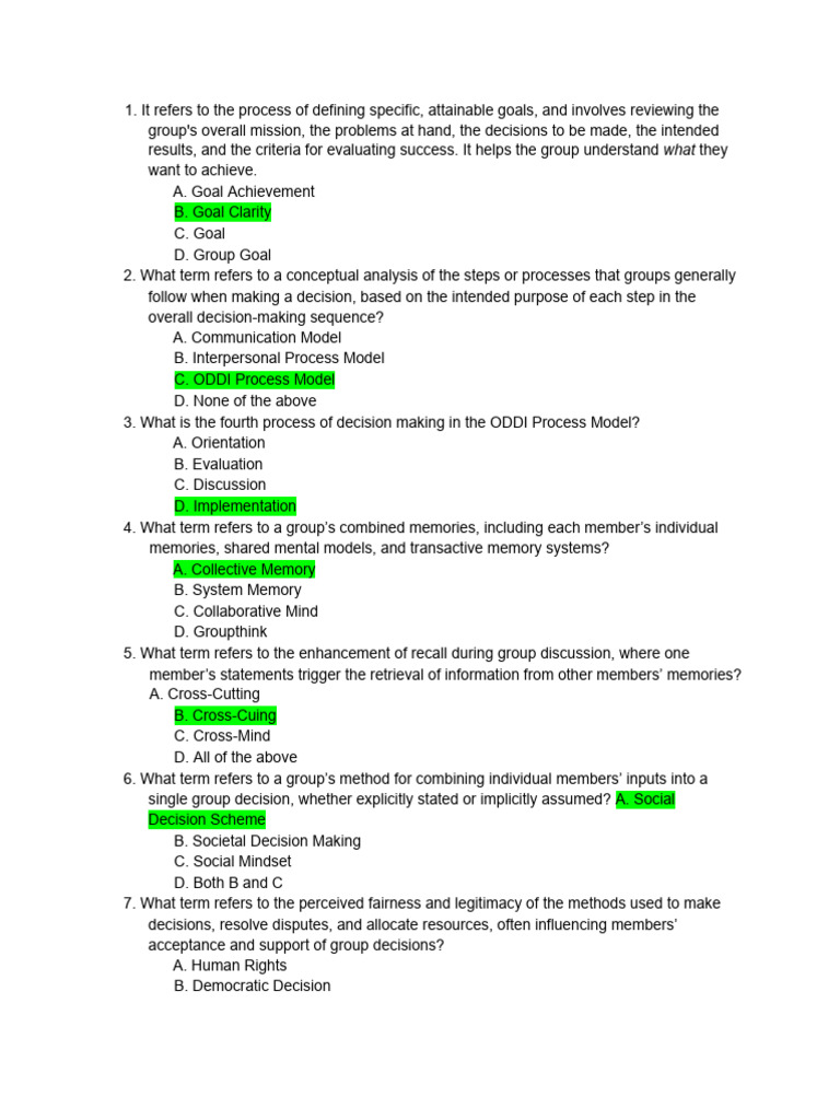 Group dy decision making | PDF | Decision Making | Cognitive Psychology