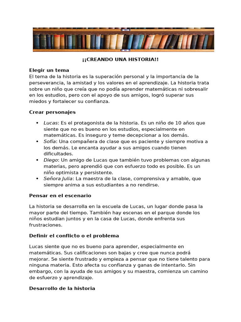 Creando Una Historia | PDF