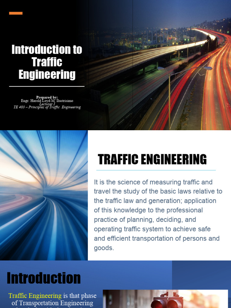 Lecture 1 - Introduction To Traffic Engineering | PDF | Traffic ...