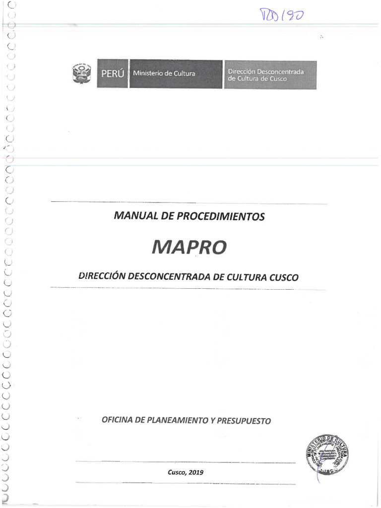 Mapro Ministerio de Cultura Ue Cusco | PDF