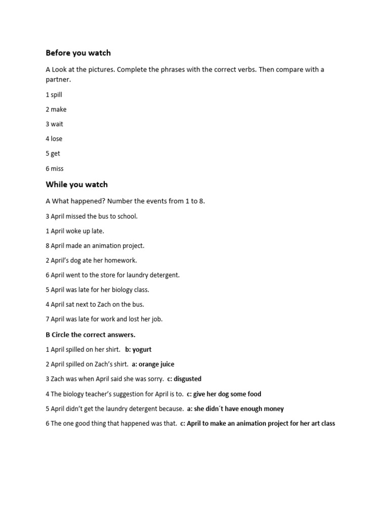 Video Activity Unit 2 | PDF