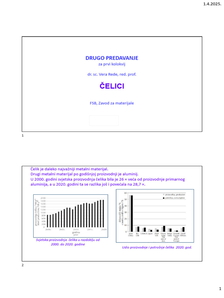 II predavanje K1 Konstrukcijski čelici - osnovni | PDF