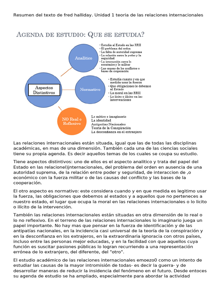 Resumen Del Texto de Fred Halliday | PDF | Teoría de la conspiración ...