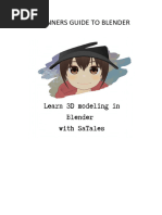 Blender 3D Tutorial | PDF | Blender (Software) | 3 D Computer Graphics