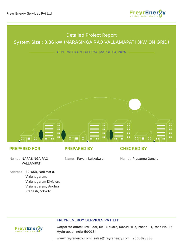 3.36 - NARASINGA RAO - Nellimarla - Andhra Pradesh - DPR | PDF ...