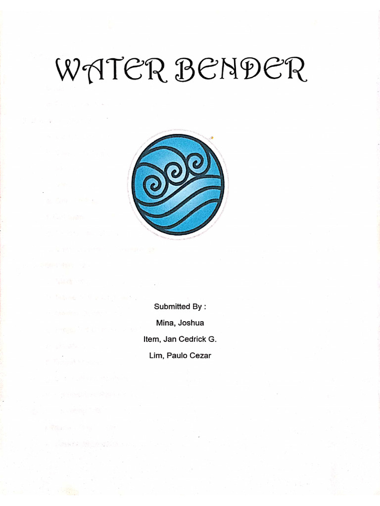 Water Bender SBE-BSBA | PDF