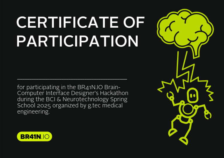 2025 Hackathon Attendees Certificate | PDF