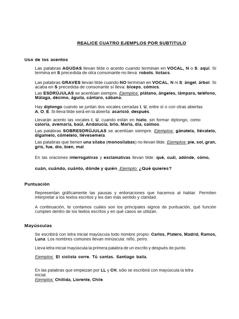 Ultima Tarea de Ortografia | PDF | Lingüística | Ortografía