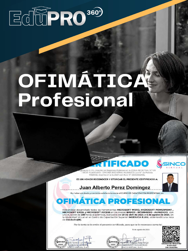TEMARIO OFIMÁTICA PROFESIONAL.pdf (2) | PDF | Microsoft Excel | Bases de datos