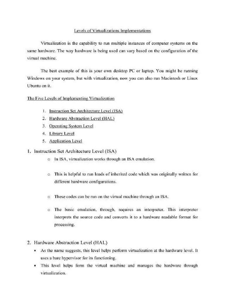Implementation Levels | PDF