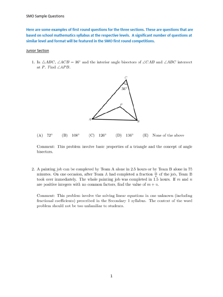 Sample Smo Questions | PDF