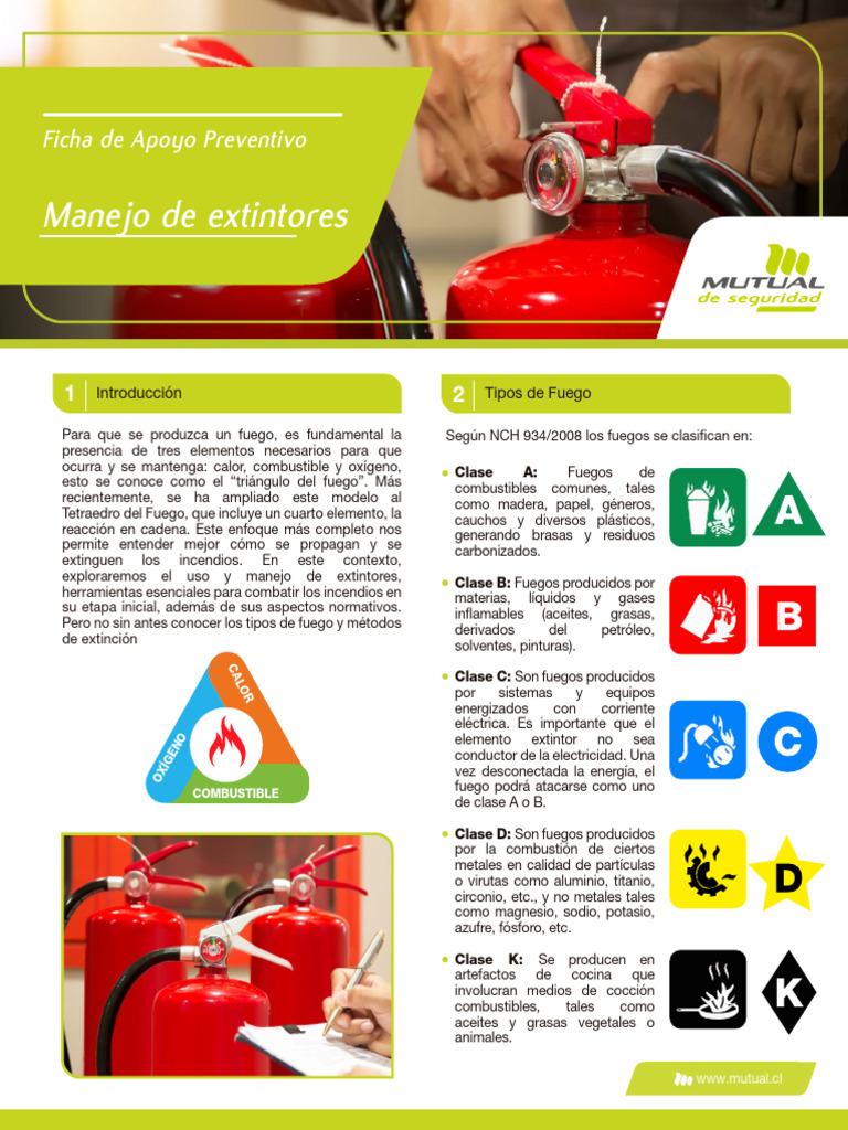 FAP Manejo de Extintores | PDF | Incendios | Combustibles