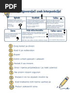 Interpunkcijski Znakovi Tačka I Dvotačka | PDF