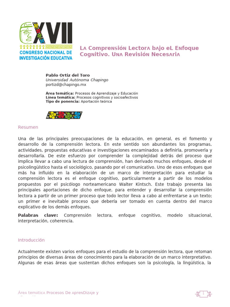 Enfoque 001 | PDF | Comprensión lectora | Cognición