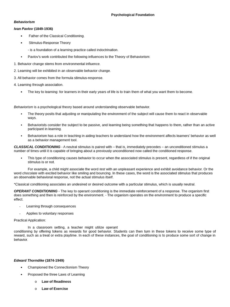 Benlac Final Exam Topics | PDF | Learning | Cognitive Development