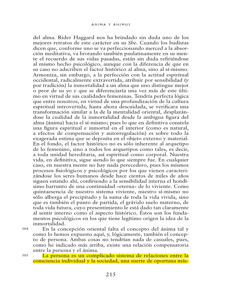 Carl Gustav Jung - Sobre La Persona - Anima y Animus | PDF | Mente ...