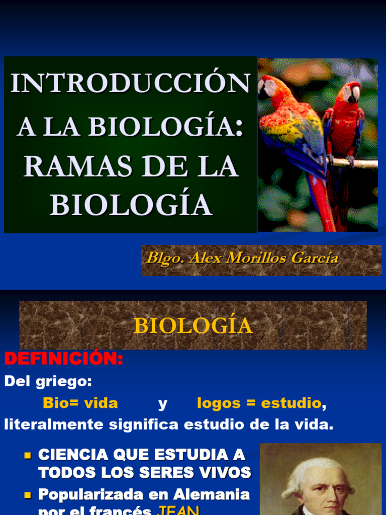 Ramas de la Biología y sus Definiciones | PDF | Biología | Botánica