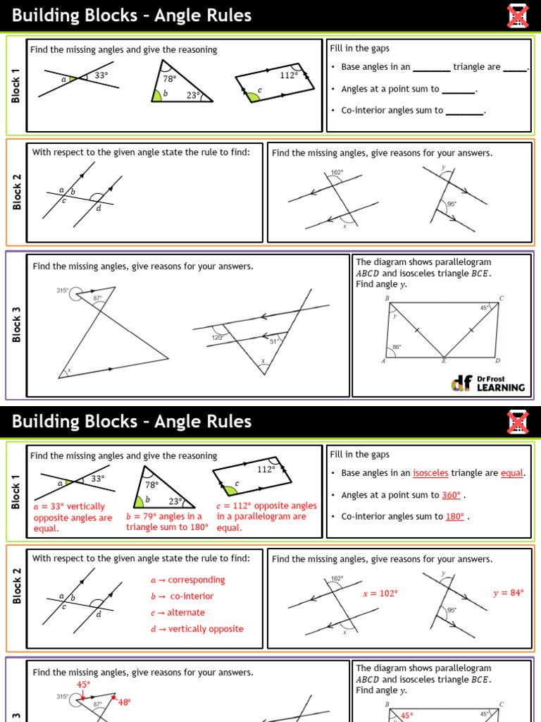 Building Blocks - Angle Rules | PDF | Triangle | Polytopes