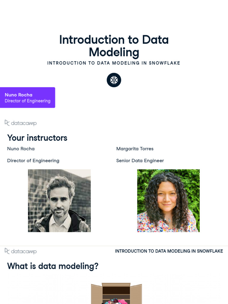 Chapter 1 Introduction To Data Modeling in Snowflake | PDF | Data Model ...