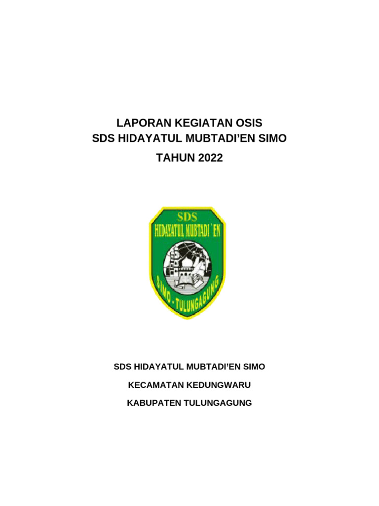 Laporan Kegiatan Osis | PDF