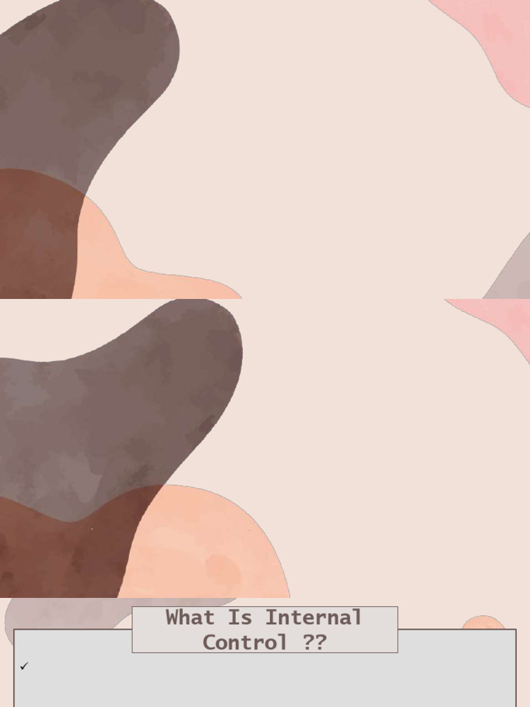 Topic 3 Internal Control System | PDF | Internal Control | Audit